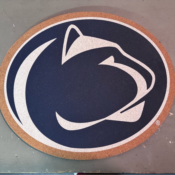 Games | Penn State Navy Blue Logo Cork Mat | Poshmark
